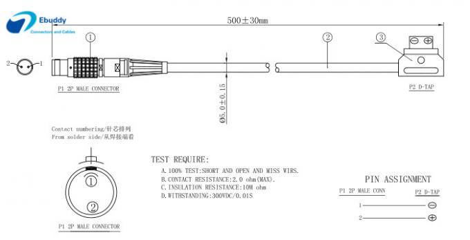 Cigarette Lighter Style Custom Power Cables With XLR / BNC Powertap ...