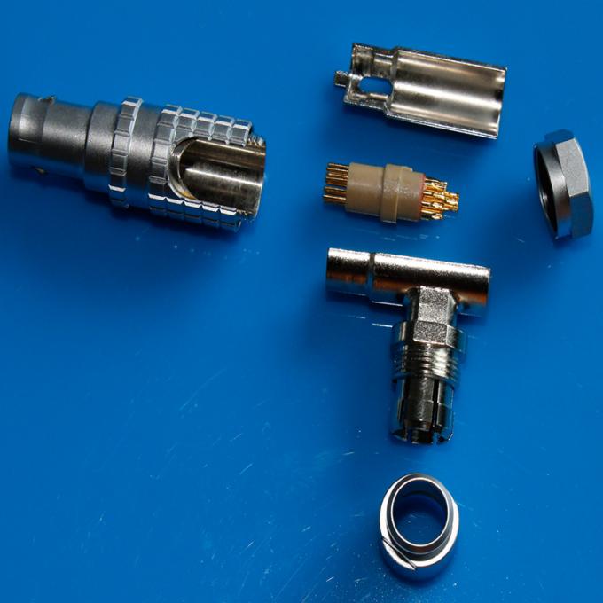 5 Pin 90 Degree Push Pull Circular Connectors Lemo FHG Right Angle Plug ...