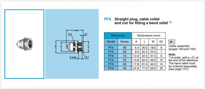 FFA.2S.301.CLAD72Z Lemo Circular Push Pull Connectors / Lemo Style Connector