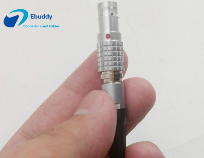 LEMO B Series Compatible 2-9 Pin Male Plug, 60° 2 Keying