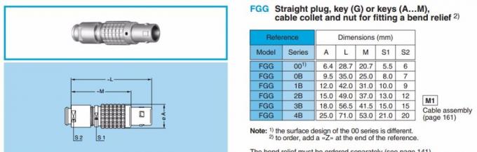 FGG ECG 1B 2 - 16 Pin Lemo B Series Connectors Female Fixed Socket With ...