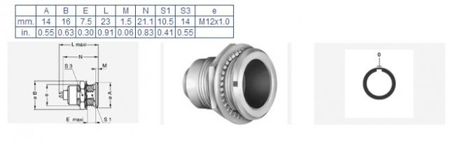 Lemo 1B Size 7pin Female Socket for Cable Assembly