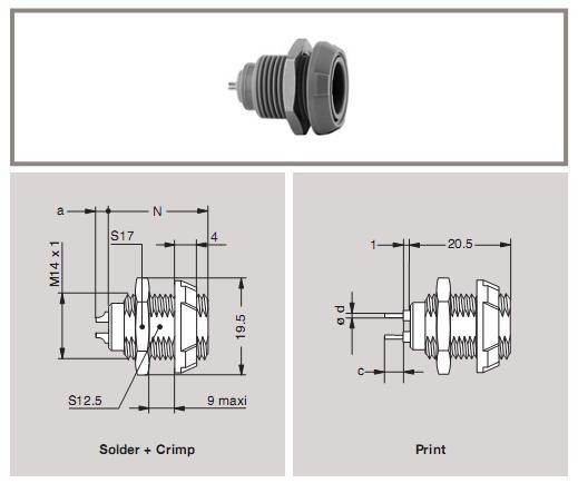 Lemo Plastic Connector 5 Pin Medical Lemo Redel Connectors With Dual 40 ...