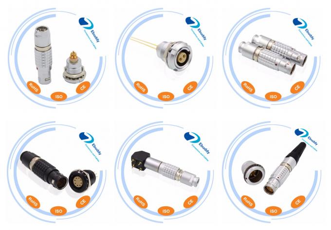 Lemo 2 pin male solder straight Plug Circular push pull connector FGG ...