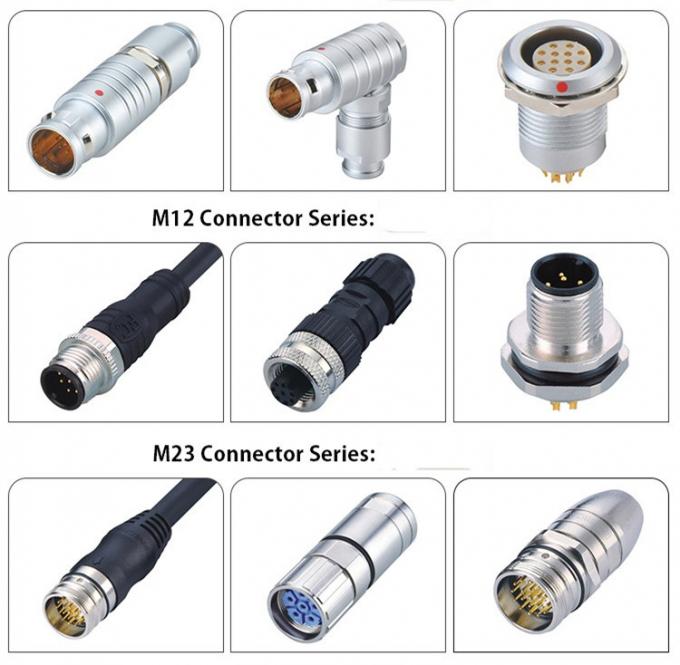 Waterproof Lemo B Series Connectors self locking Metal Male Connector FGG.0B.306.CLAD52Z Plug