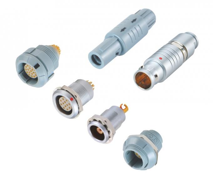 Substitute LEMO Circular Connectors 8 Pin Metal Connectors Bend Relief ...
