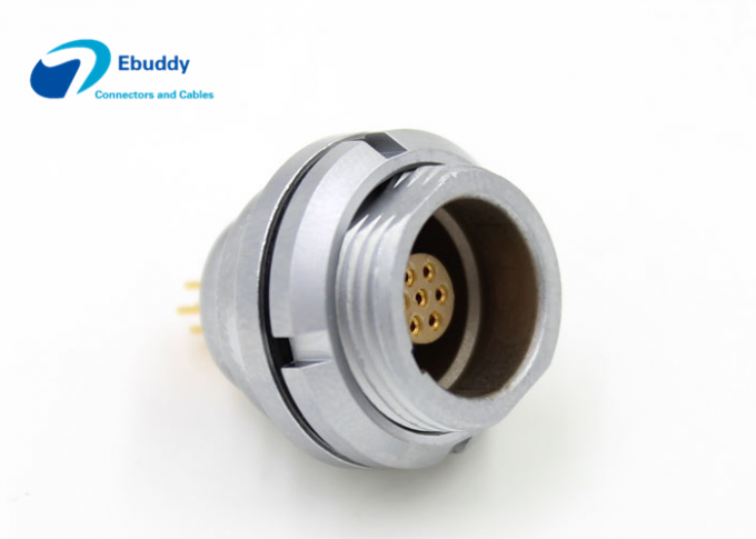 Assembled inside receptacle Lemo K Series EEG 7 pin rear panle install ...