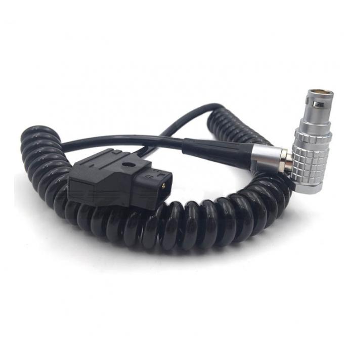 Red epic spring power cable Lemo right angle FHJ 1B 6pin female to D ...