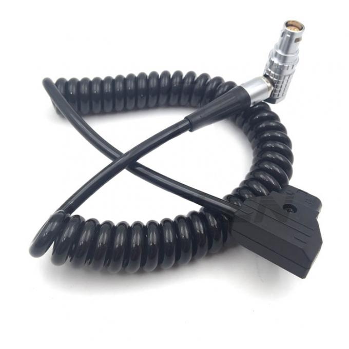 Red epic spring power cable Lemo right angle FHJ 1B 6pin female to D ...