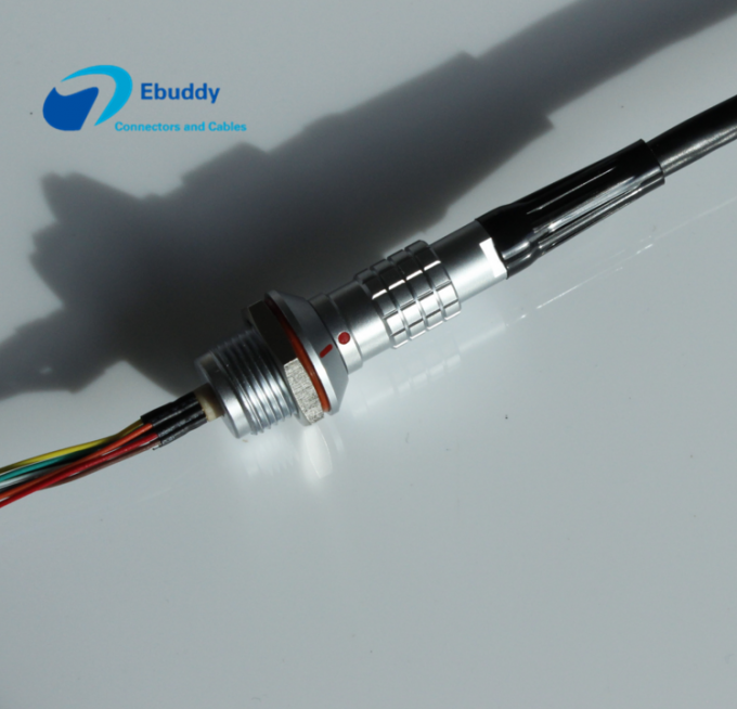 IP68 Waterproof Lemo Power Cable K Serial , Male / Female Extension Cable