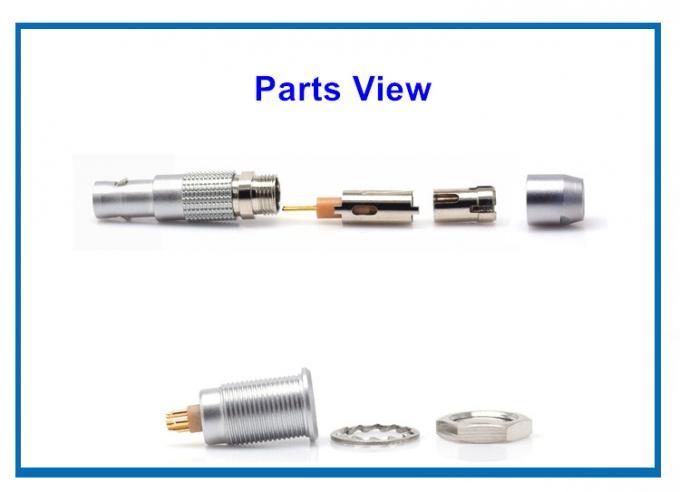 M7 PCB Female Socket Lemo 00B ECG Right Angle Pins For Printed Circuit ...