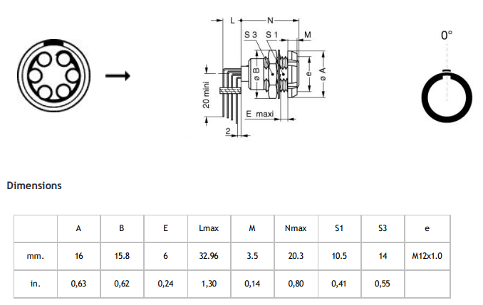 6pin Lemo B Series Connectors ECG Elbow Printed Circuit Pins With 2 ...