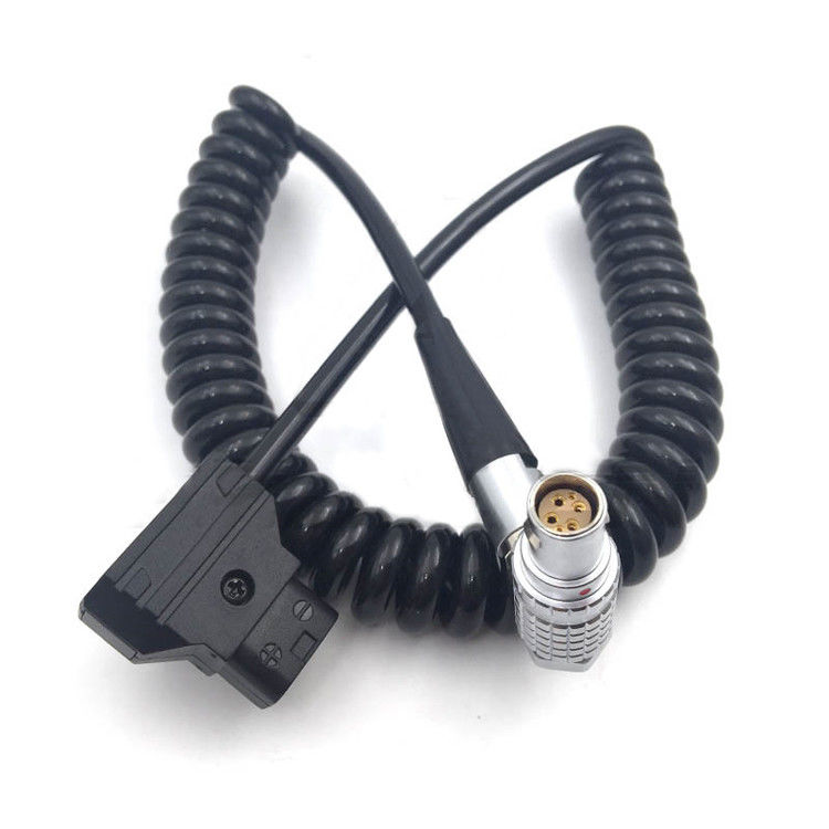 Red epic spring power cable Lemo right angle FHJ 1B 6pin female to D ...