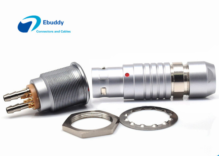 M25 Lemo 4B 10pin Hybrid Mixed Fluid System Connectors Gasline Male And ...