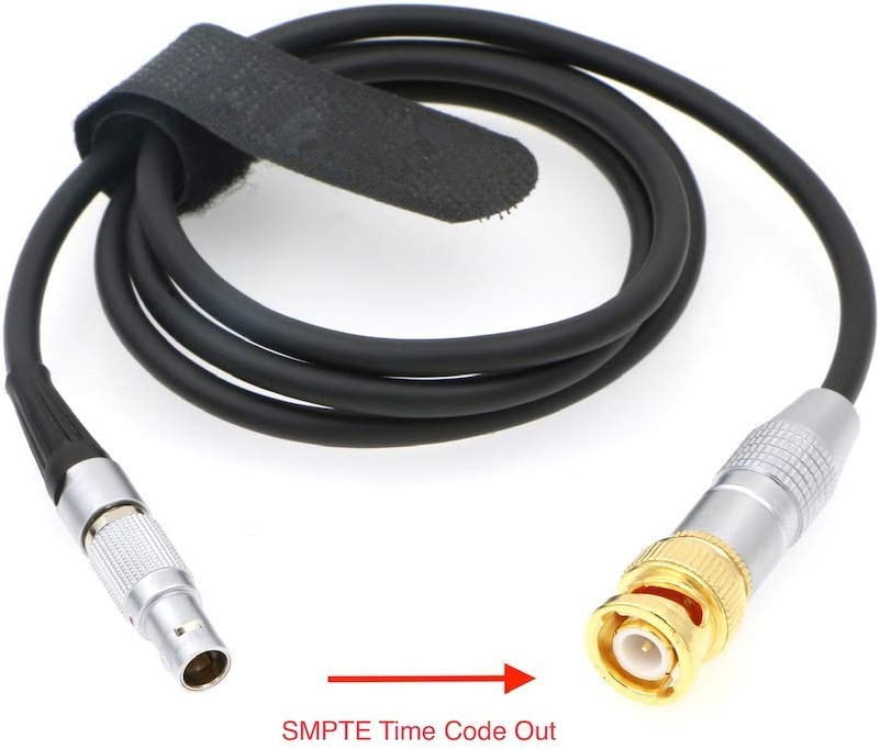 Lemo 5 Pin Male To BNC SMPTE Time Code Out Cable For ARRI Mini Sound ...