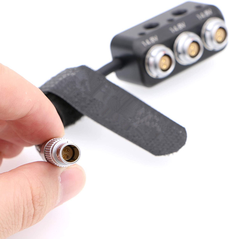 14.8V Power Splitter Box Cable Lemo 2 Pin Male To 3*2 Pin Female Box ...