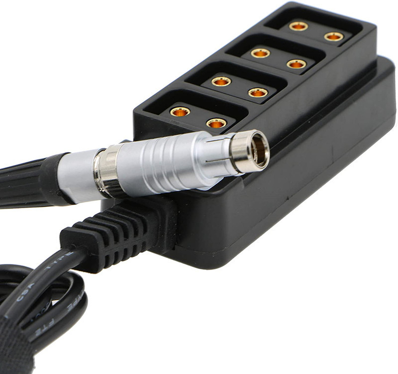 Fischer Male 3 Pin RS To 4 Port D Tap Female HUB Adapter Splitter Cable ...