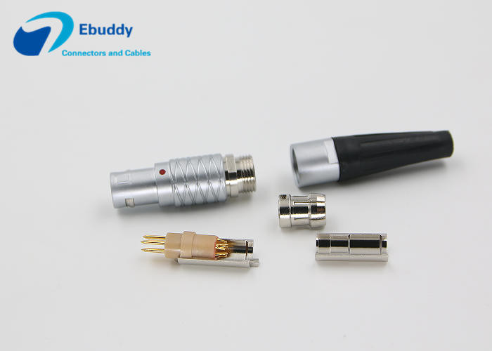 2B 12pin IP50 Male And Female Connectors PPS Insulator EGG.2B.312