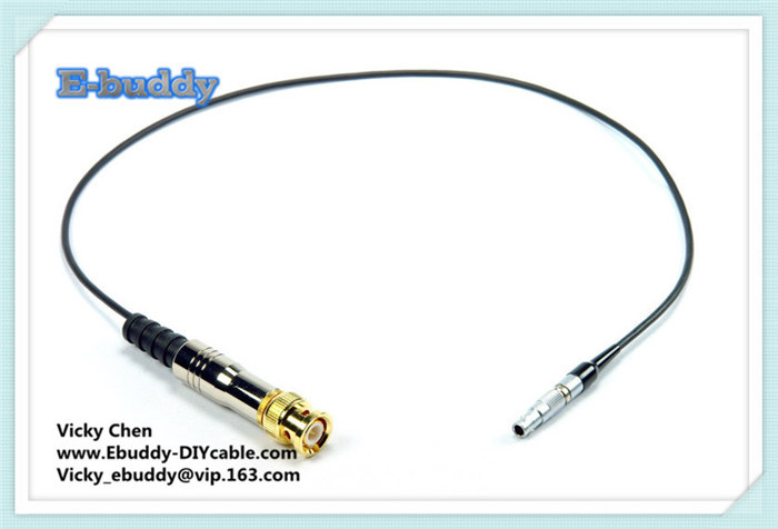 Lemo 00B 4 Pin Male To Male BNC Timecode Cable For Red Camera SYNC