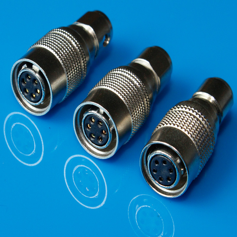 Compatible Circular Connectors , Male Plug 6 Pin Connector