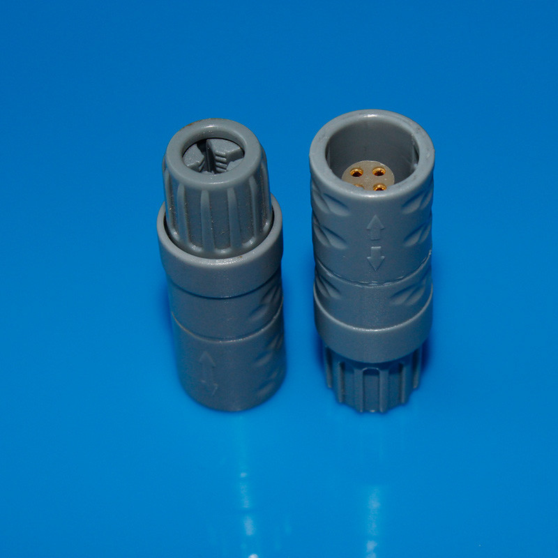 Quick disconnect medical connectors 4pin plastic circular connectors ...