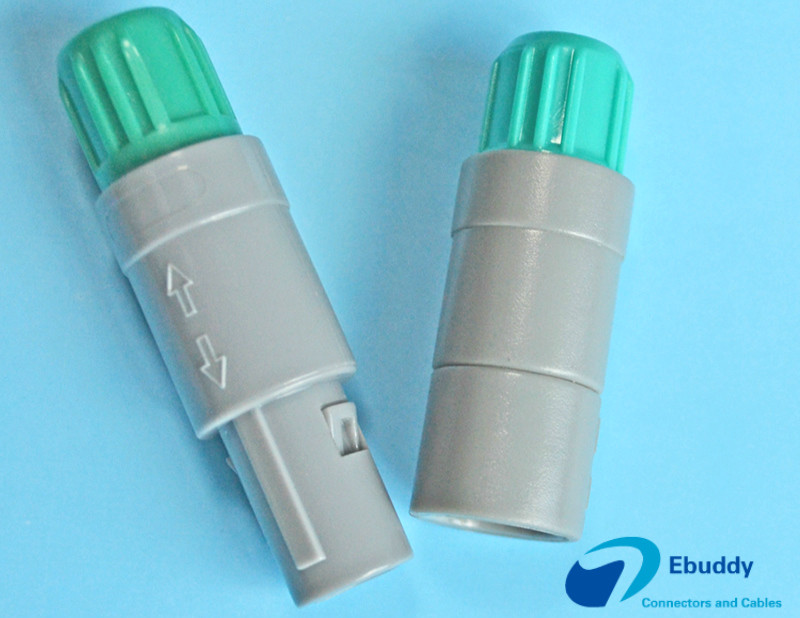 2-14 Pin Self-Locking Lemo Medical Connector Plug & Receptacle