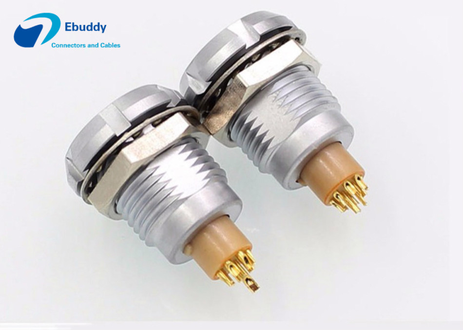 ECG 0B 1B 2B Lemo B Series Connectors Female Panel Mount Connectors