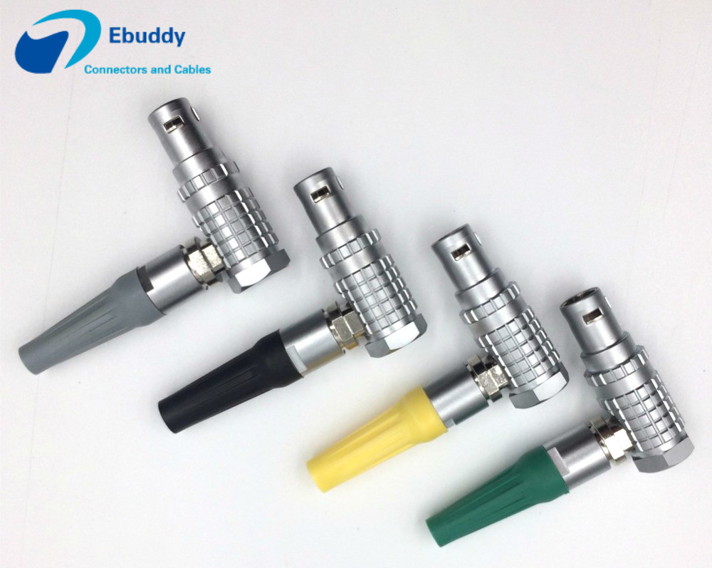 ODU push pull 5 pin Multi Pole Connectors circular elbow male plug ...