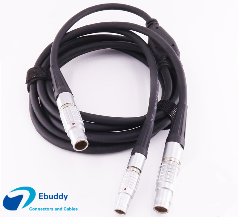 Custom Power Cable Lemo 0B 1B 2B FGG To Lemo FGG Style 1 To 2 Cables