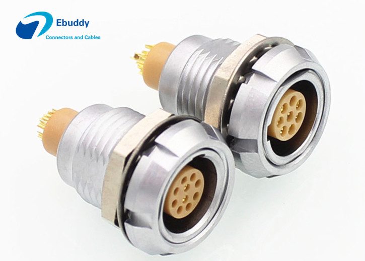 Lemo ECG 1B Lemo B Series Connectors 8 pin female socket for rear panle ...