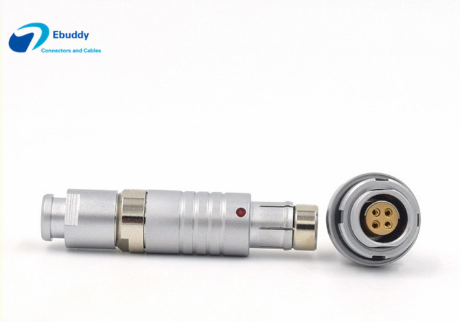 Fischer 103 4-Pin Cable Connectors - Brass Chrome Plated