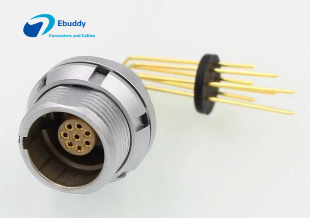 PCB board socket Lemo K Series 1K 8pin panel mount connectors EEG.1K ...