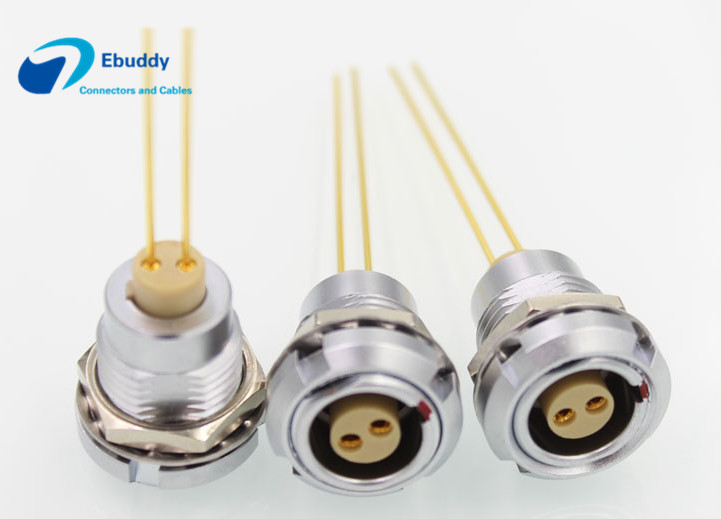 2 pin Lemo B series connectors ECG 0B 2B 3B straight long pin PCB board ...