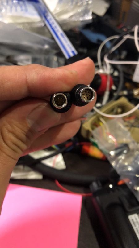 SS Body Equivalent Cable Connector 102 103 7 Pin Fischer Connector With ...