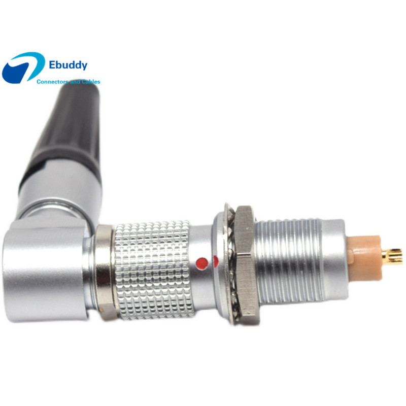 Right Angle Lemo Cable Connector 360 Adjustable Degree Male Plug FSG.1B.302