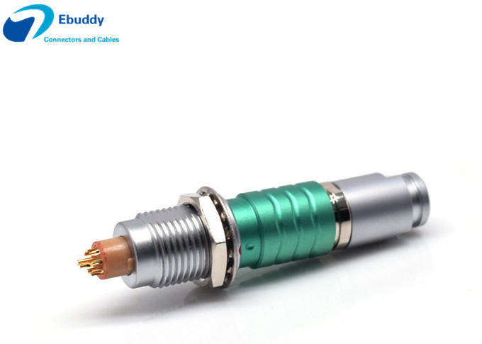 Green Color Lemo B Series Connectors Custom Circular Plug FGG 1B 10 Pin ...