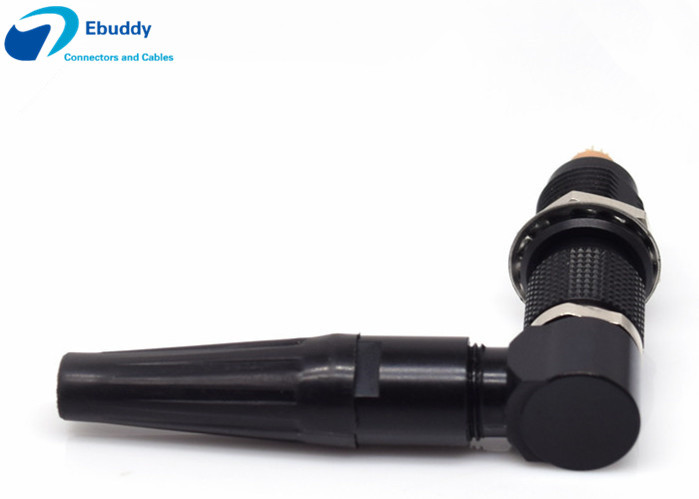 Right Angle FHG 0B Lemo 7 Pin Connector Elbow Plug Black Color FHG.0B.309